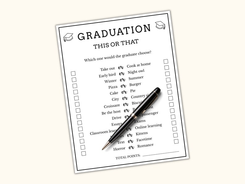 2023 Graduation Games - 4 Printable Graduation Party Games - Class of ...