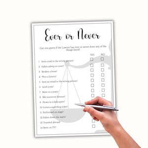 Law School Graduation 8 Game Bundle - Lawyer Retirement Party Games ...