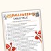 Halloween Table Talk - Icebreaker Questions - Halloween Conversation ...