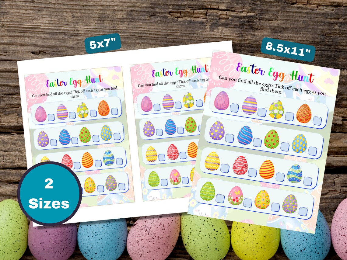 Printable Easter Egg Hunt for Kids - Bunny Treasure Hunt Party Games ...