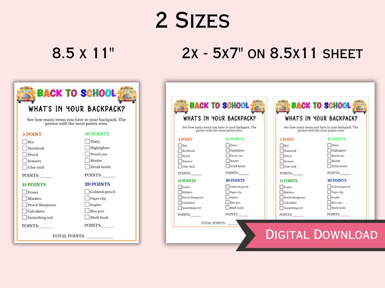 15 Back to School Game Bundle - Printable Ice Breaker Games for ...