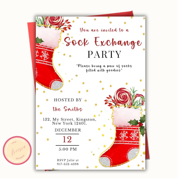 Sock Exchange Invitation - Etsy