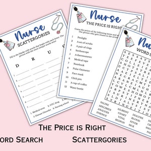 6 Nurse Theme Party Games - Nurse Graduation Game - Nurse Graduation ...