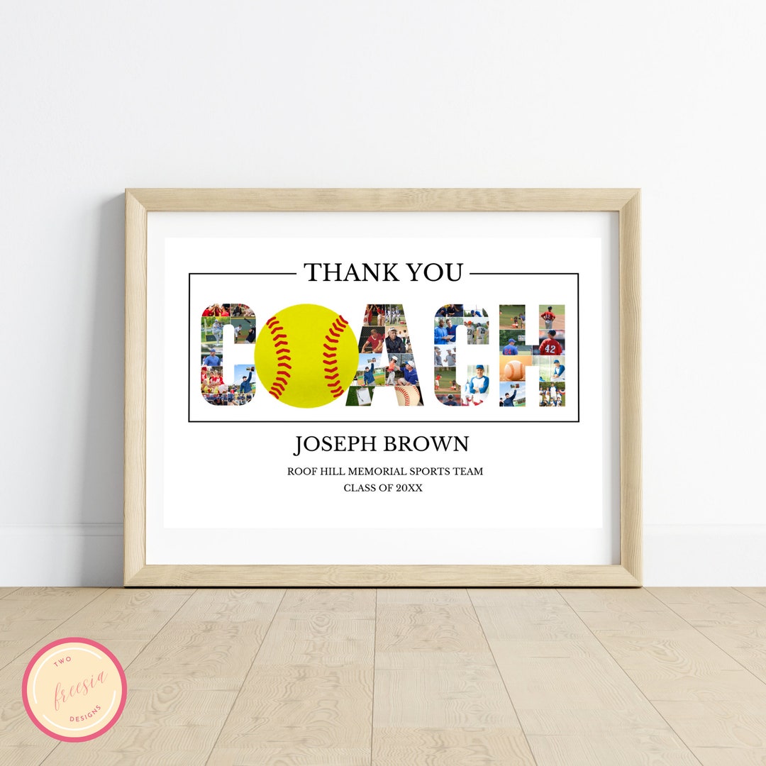 Baseball Photo Collage Template - Photo Gift Collage Template ...