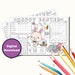 Easter Placemat - Printable Coloring and Activity Sheet for Kids ...