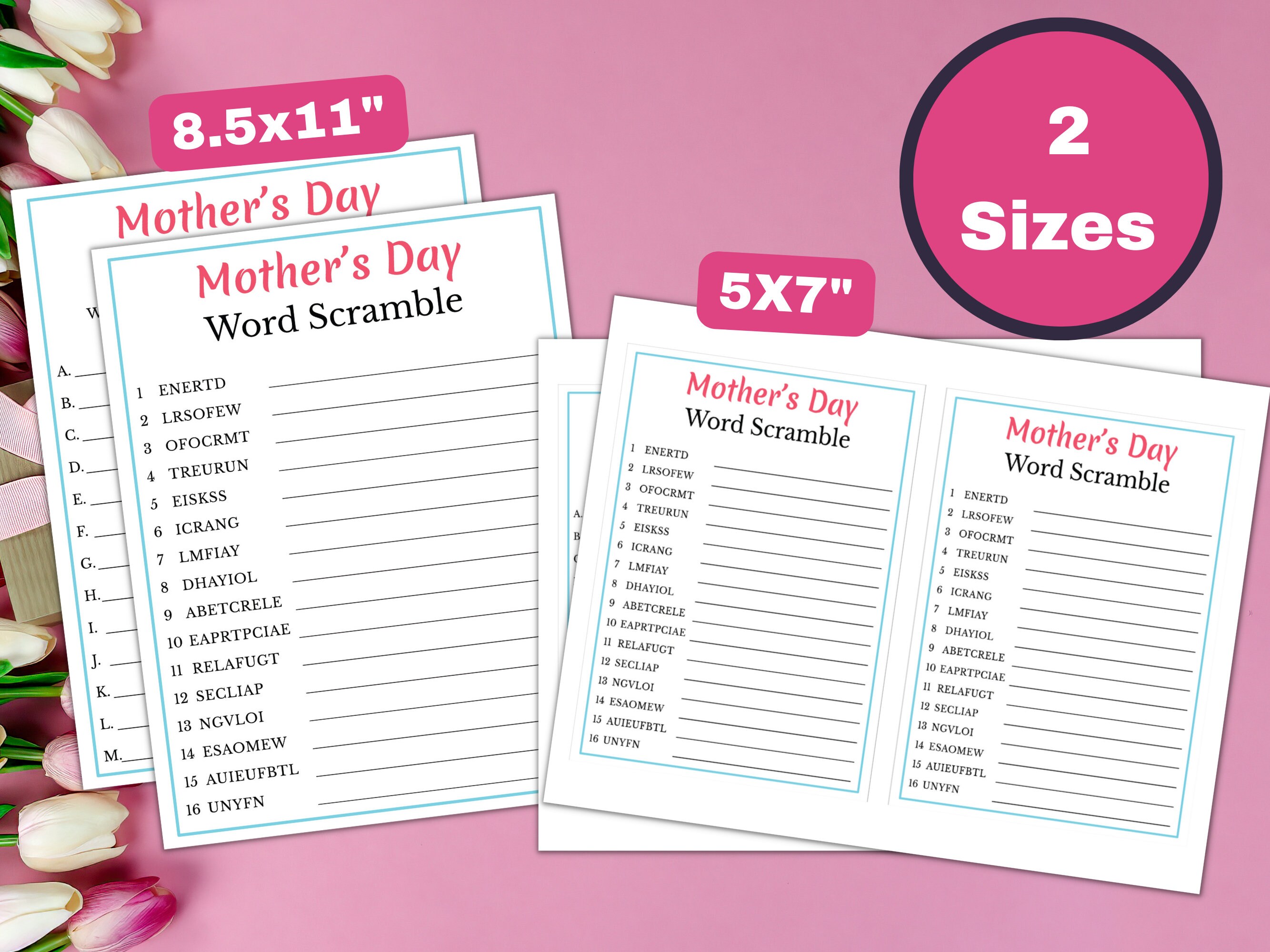 Printable Mother's Day 10 Game Bundle for Kids and Adults - Family ...