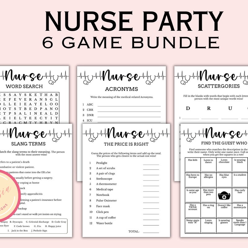 Nurse Games - Etsy