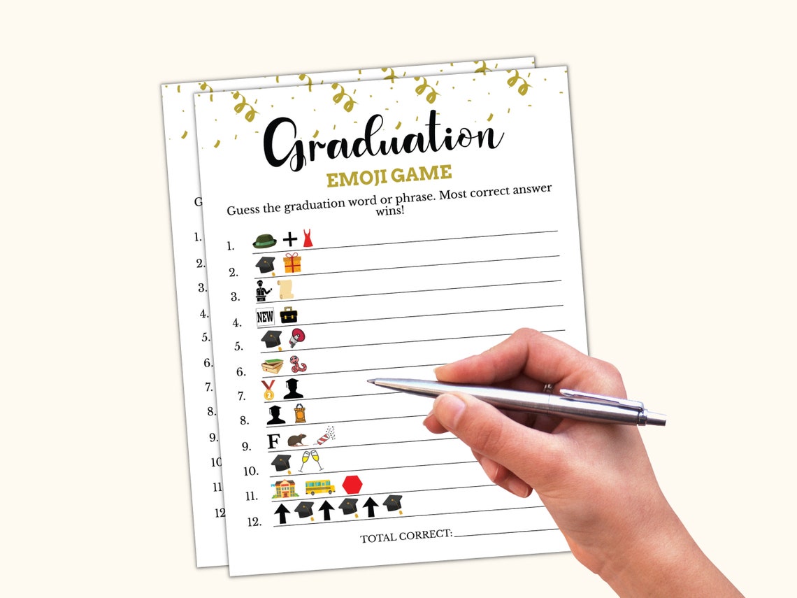 8 Printable Graduation Party Games Bundle - 2025 Graduation Games ...