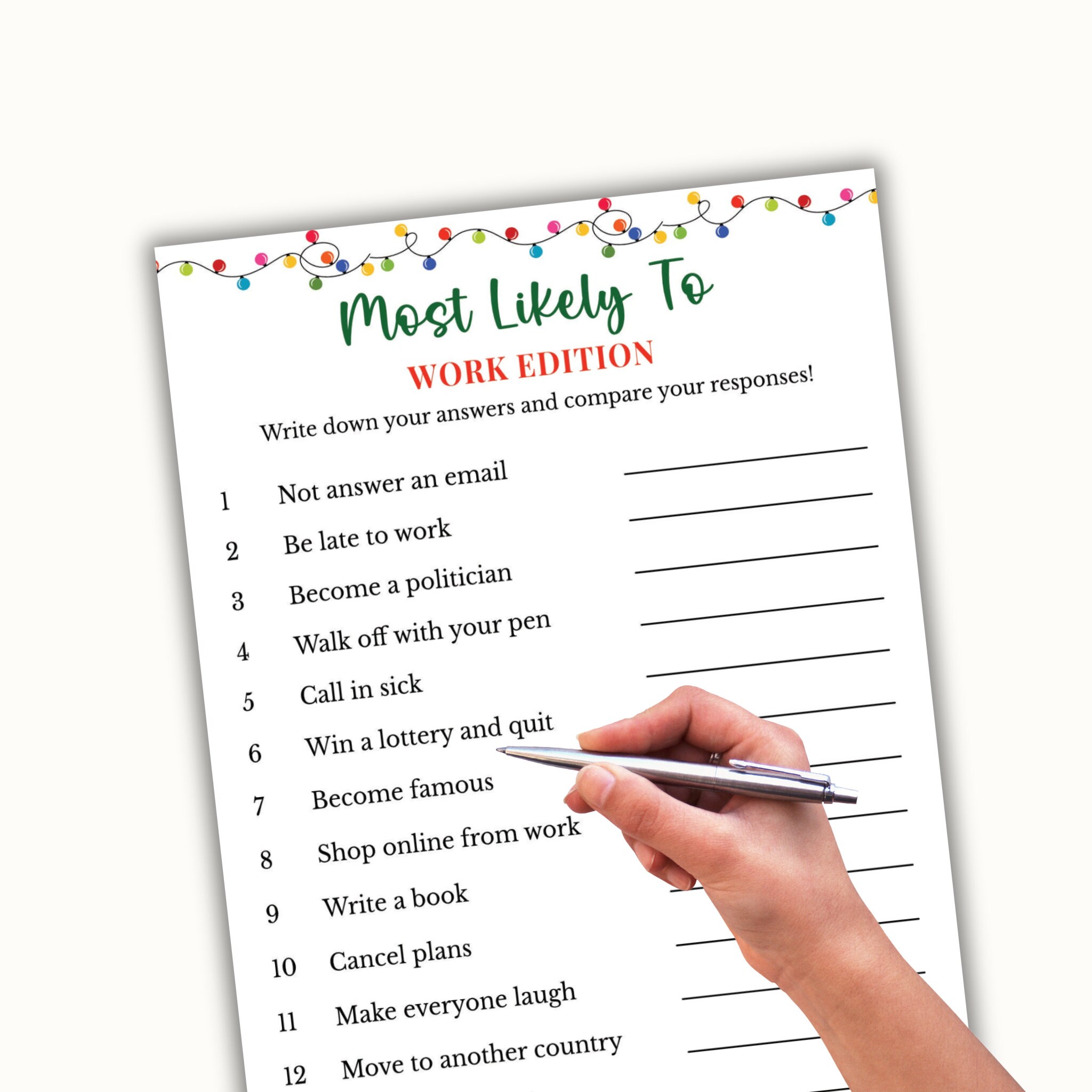 Christmas Work Party Games - 15 Holiday Office Party Game Bundle - Xmas ...