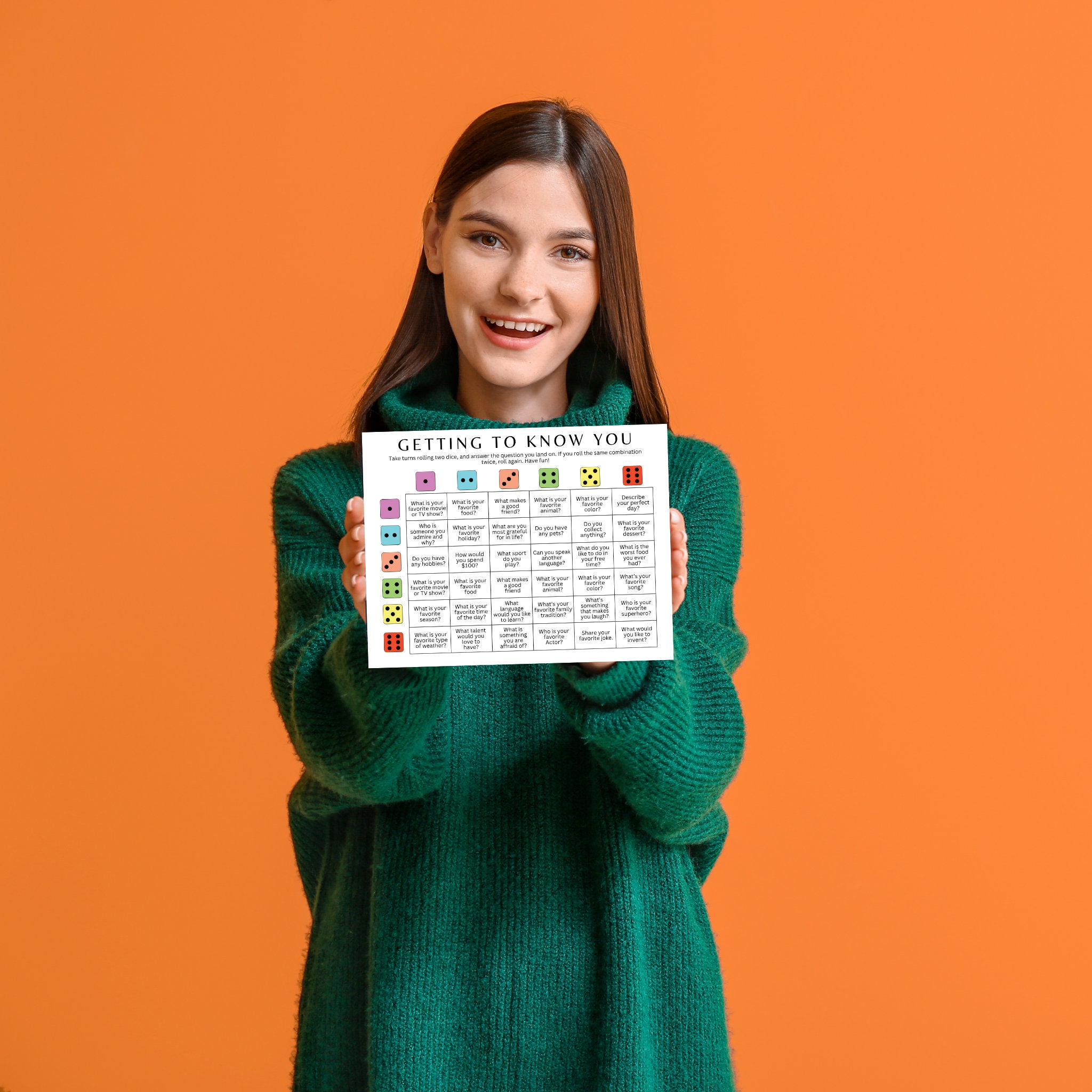 Getting to Know You Dice Game - Back to School - Classroom Icebreaker ...