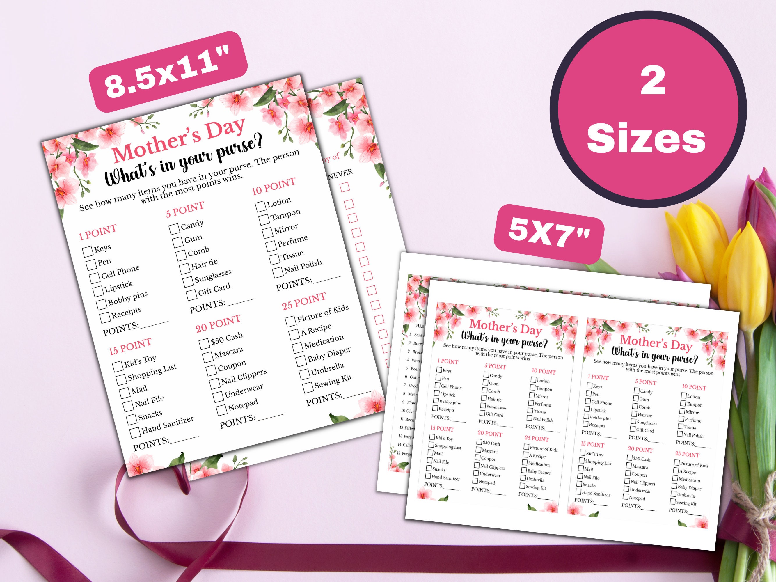 Mother's Day Game Bundle for Kids and Adults Printable Family Party ...