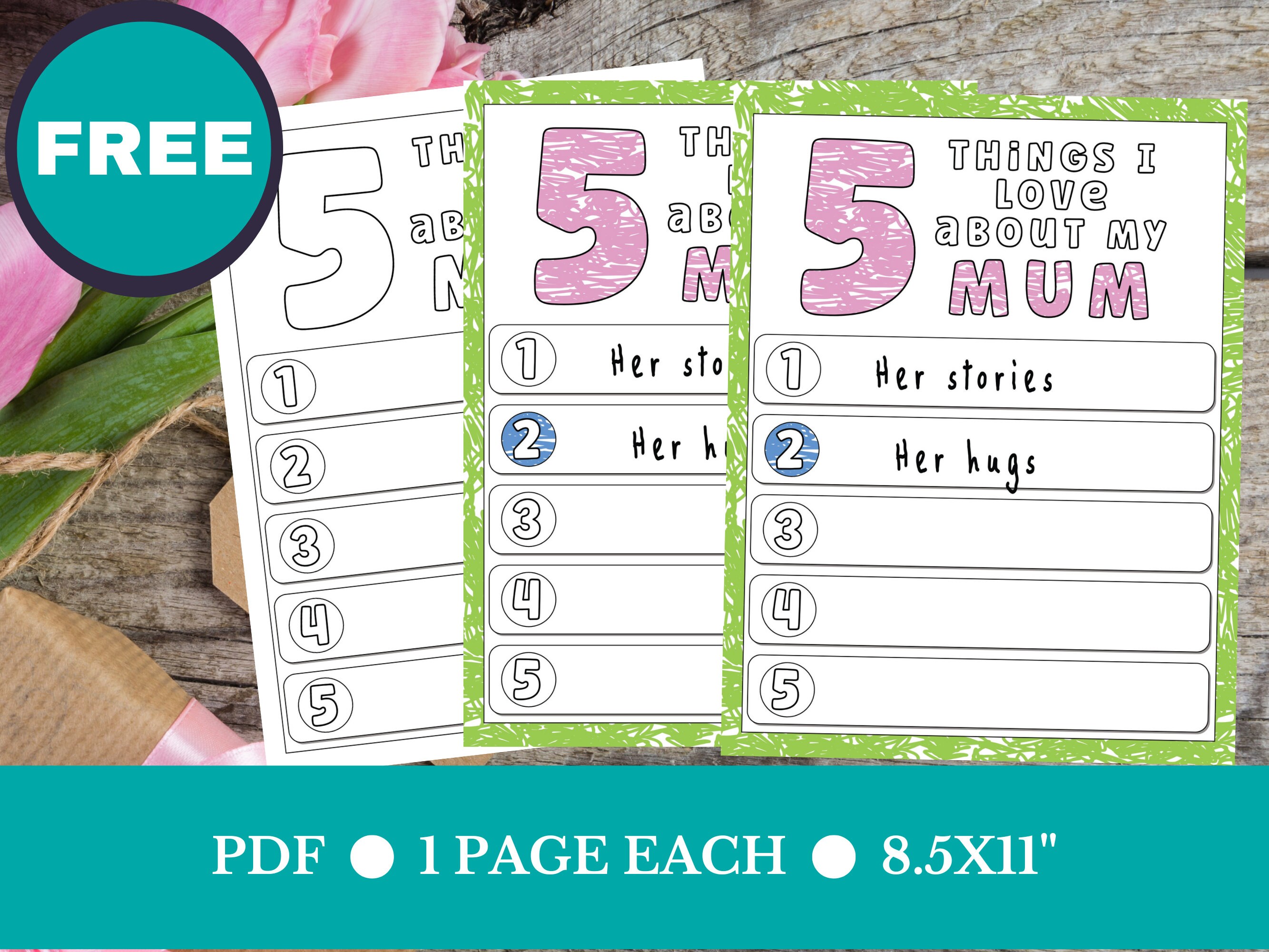 All About Mom/mum Activity Placemat - Printable Birthday and Mother's ...