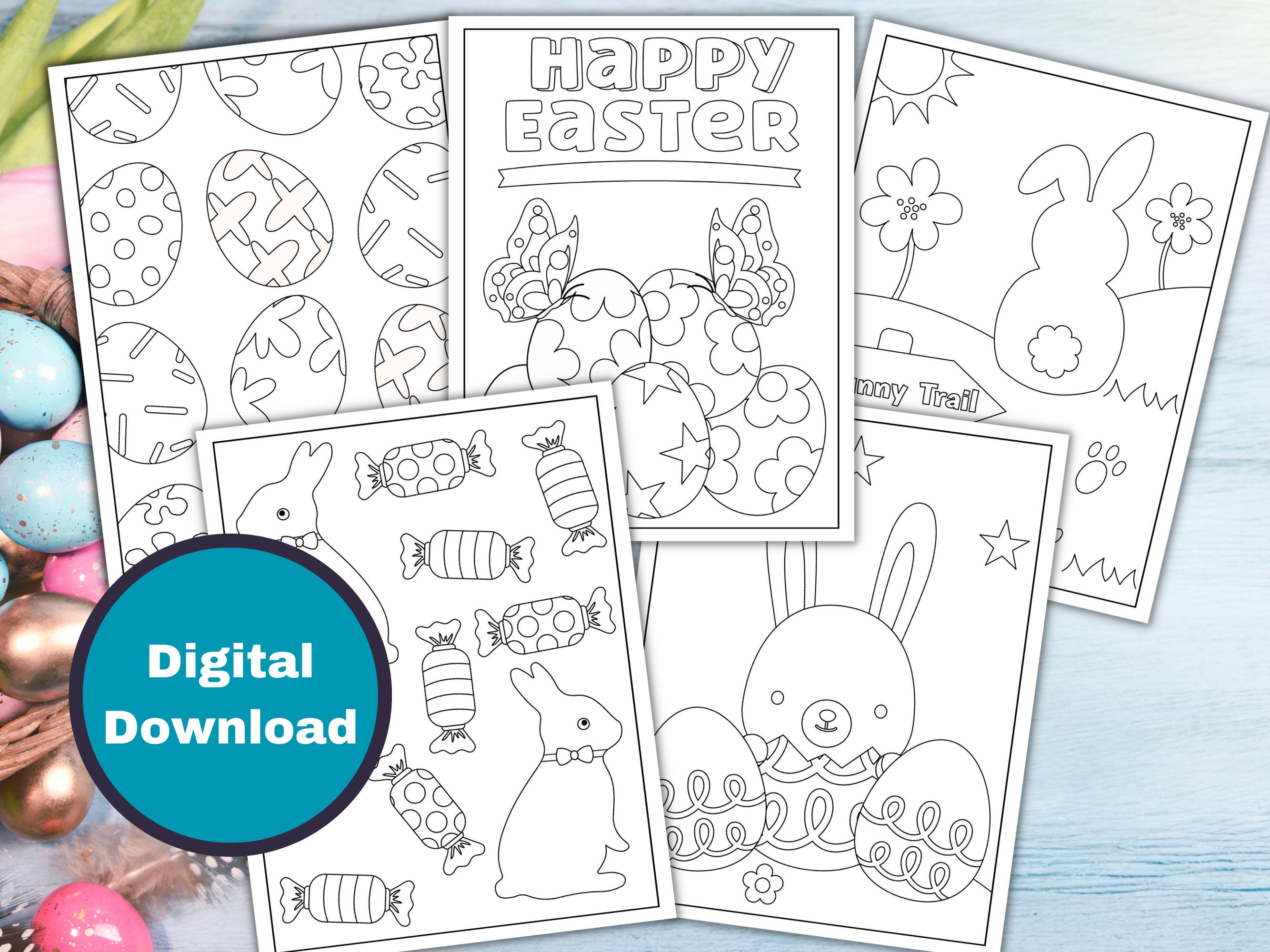 Easter Coloring Pages for Kids Printable Coloring Sheets for Easter ...