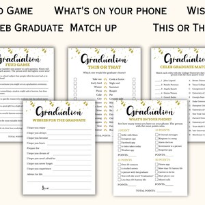 2025 Graduation Games - 14 Printable Graduation Party Games Bundle ...