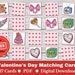 Valentine's Day Memory Game for Kids - Printable Matching Game ...