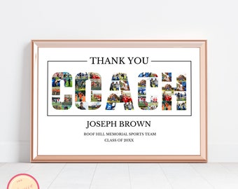 Thank You Photo Collage Template Photo Gift Collage Editable Template ...