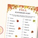 Fall Scavenger Hunt Game - Printable Autumn Game - Fun Fall Time ...