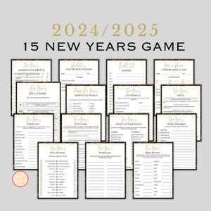 New Years Games Bundle, Printable New Years Party Games for Kids and ...