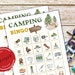 Camping Bingo Game Cards for Kids, Adults and Family Party Favors ...