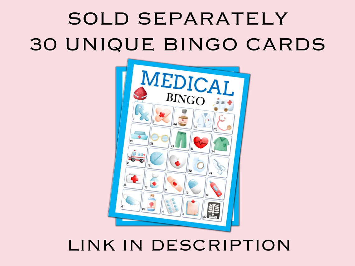 Medical Party Game Bundle for Nurse, Doctor, Graduation, Retirement ...