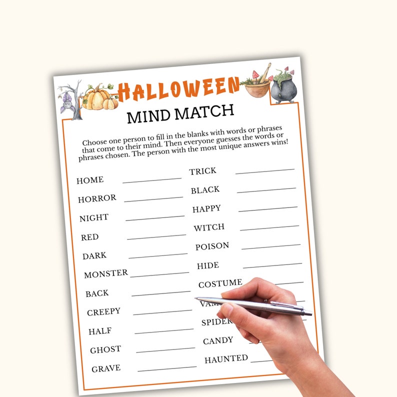 15 Halloween Party Game Bundle Printable for Kids and Adults ...