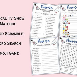 12 Nurse Theme Party Games - Nurse Graduation Game - Nurse Graduation ...