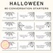 Printable Halloween Conversation Starters Cards - Halloween Icebreaker ...