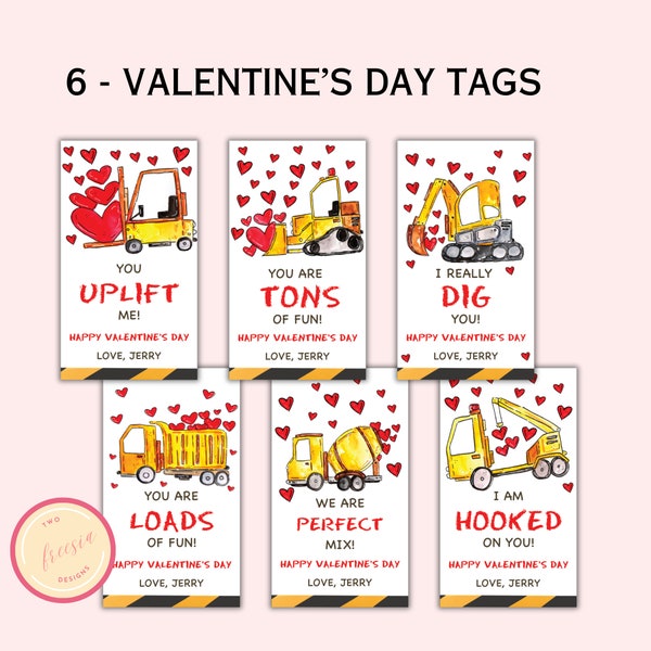 Construction Valentine - Etsy