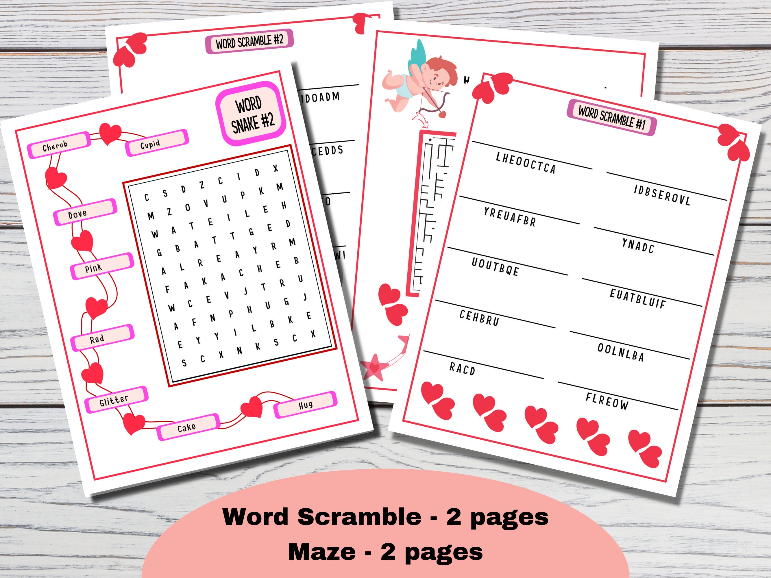 Printable Valentine's Day Activity Bundle for Kids Party and Classroom ...