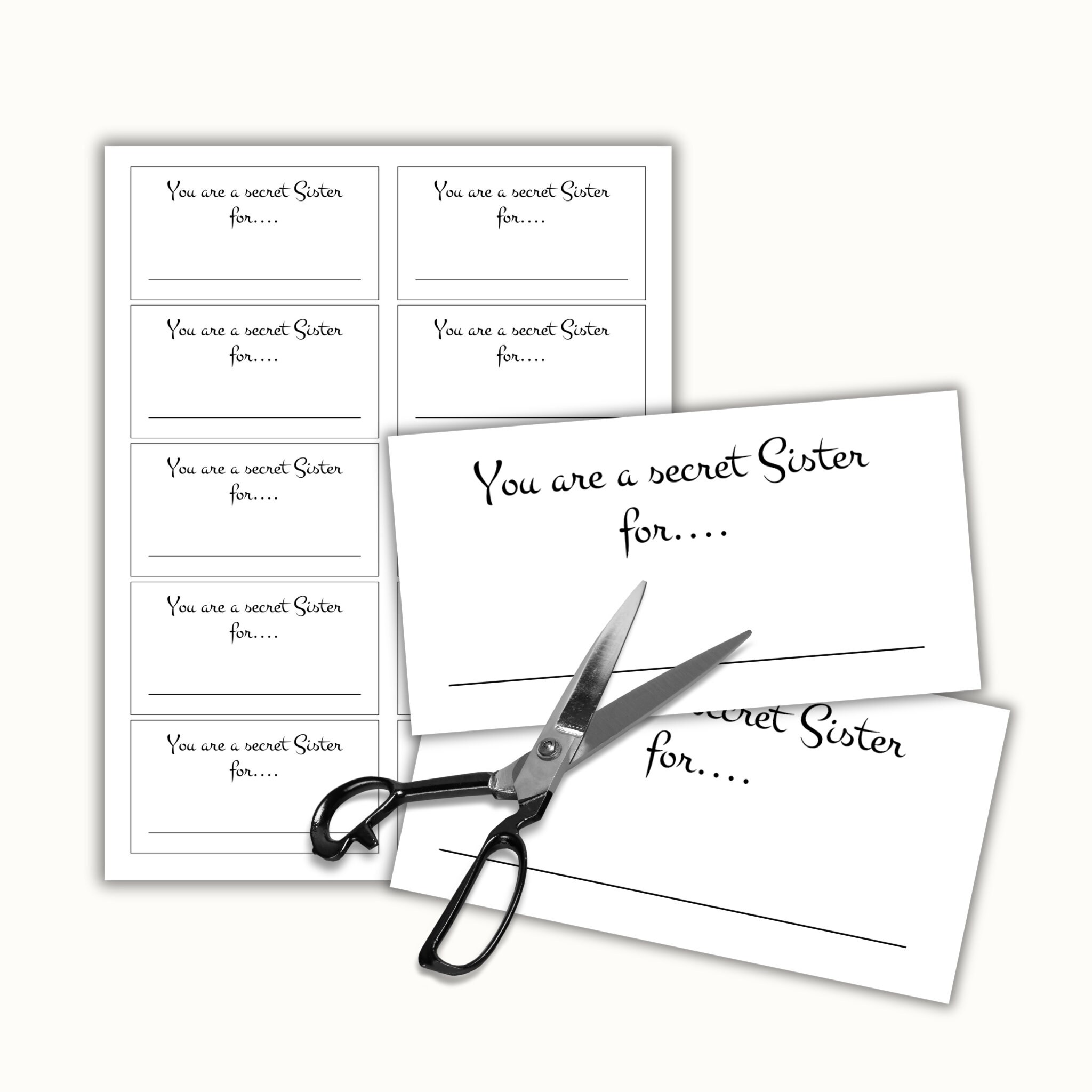Secret Sister Questionnaire Editable Template - All About Me Survey ...