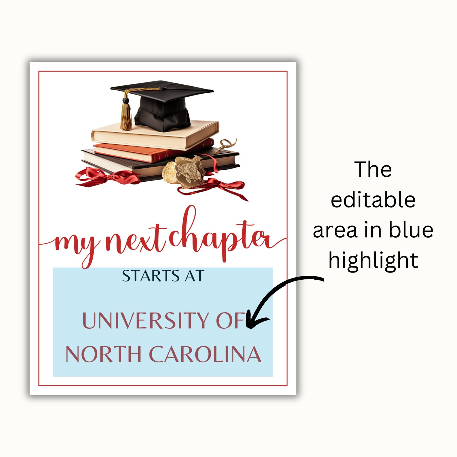 My Next Chapter Begins at Graduation Sign - My Next Chapter Starts at ...