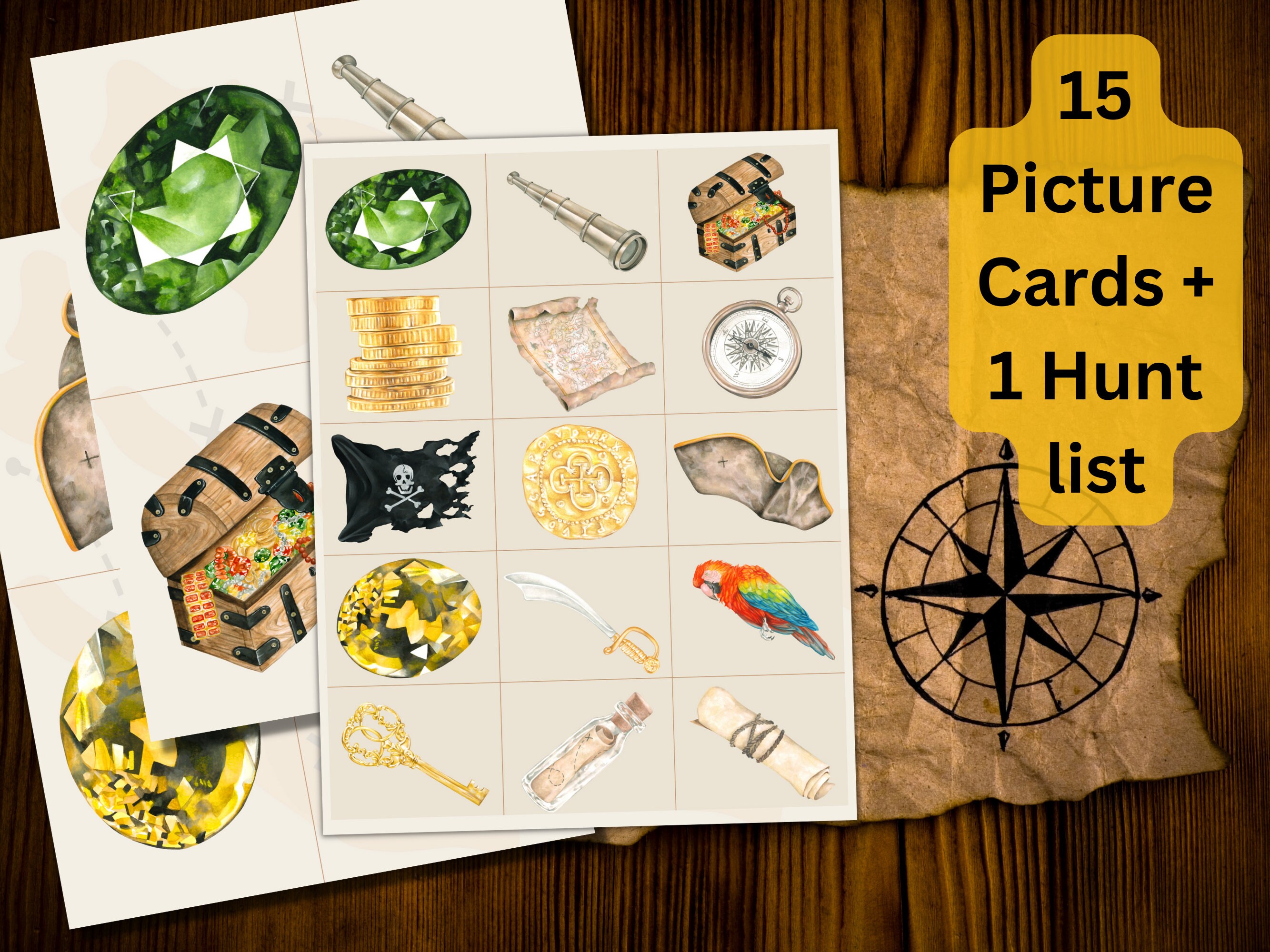 Printable Pirate Treasure Hunt Game for Kids Birthday Parties ...