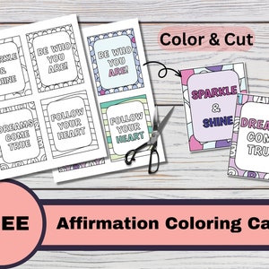 Positive Affirmation Activity and Coloring Worksheets for Kids ...