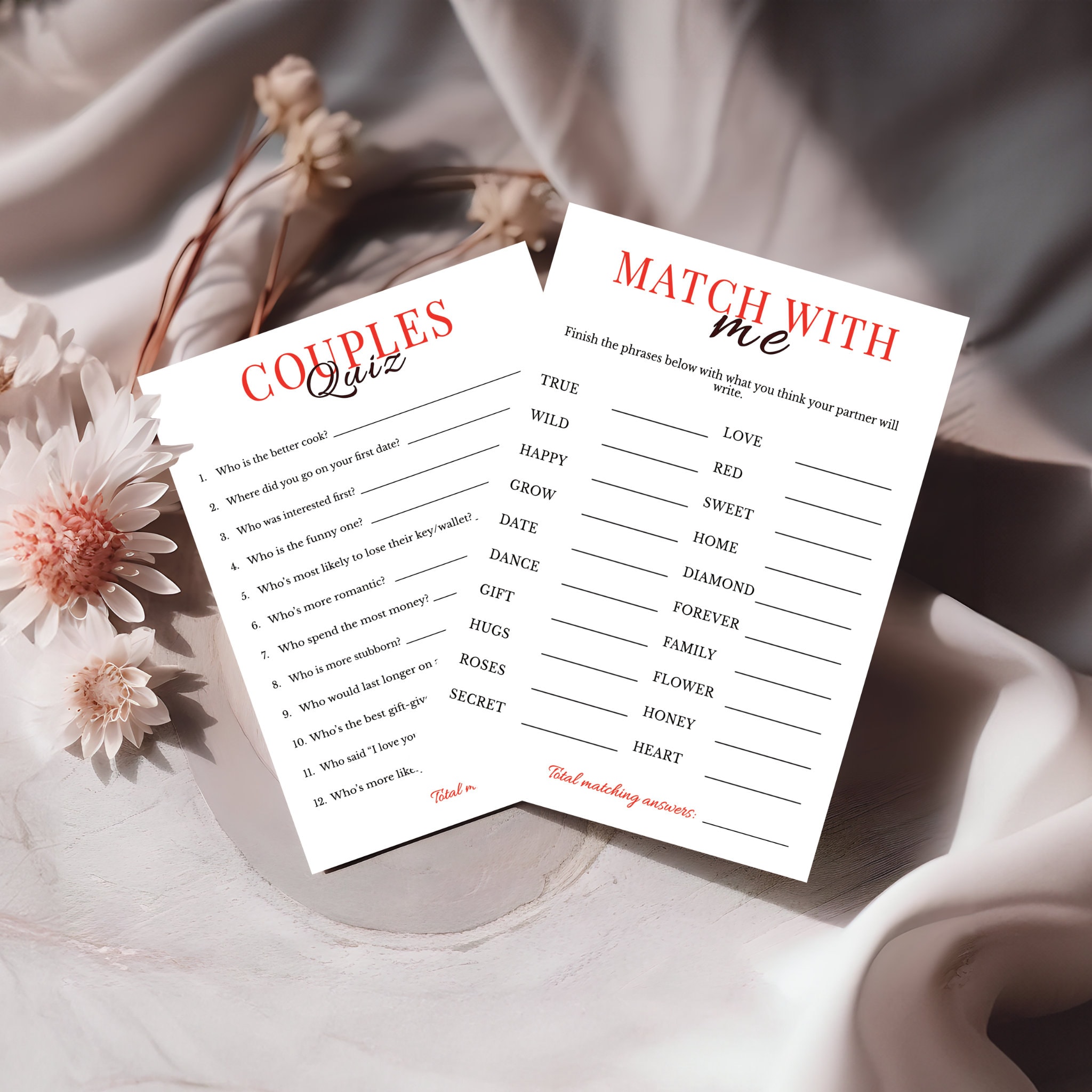 Printable Date Night Couples Games - Adult Games - Marriage Games for ...