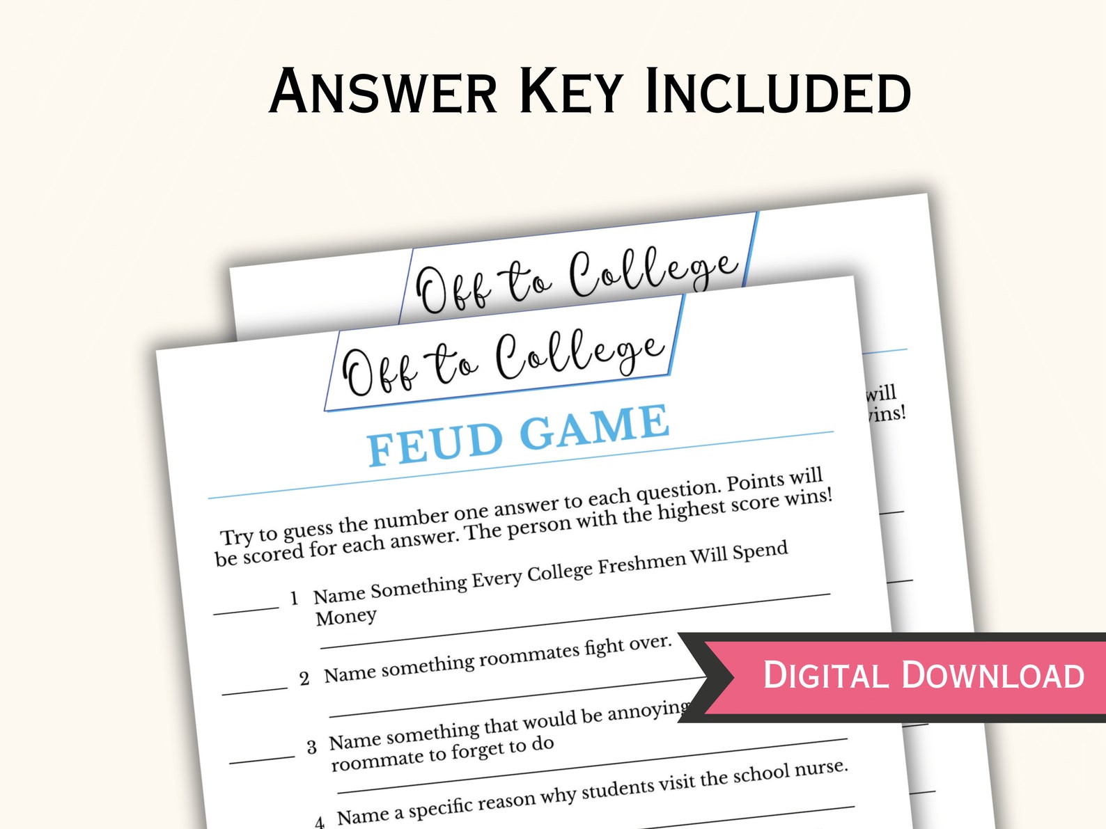 10 Printable College Trunk Party Games - College Going Away Party Games ...