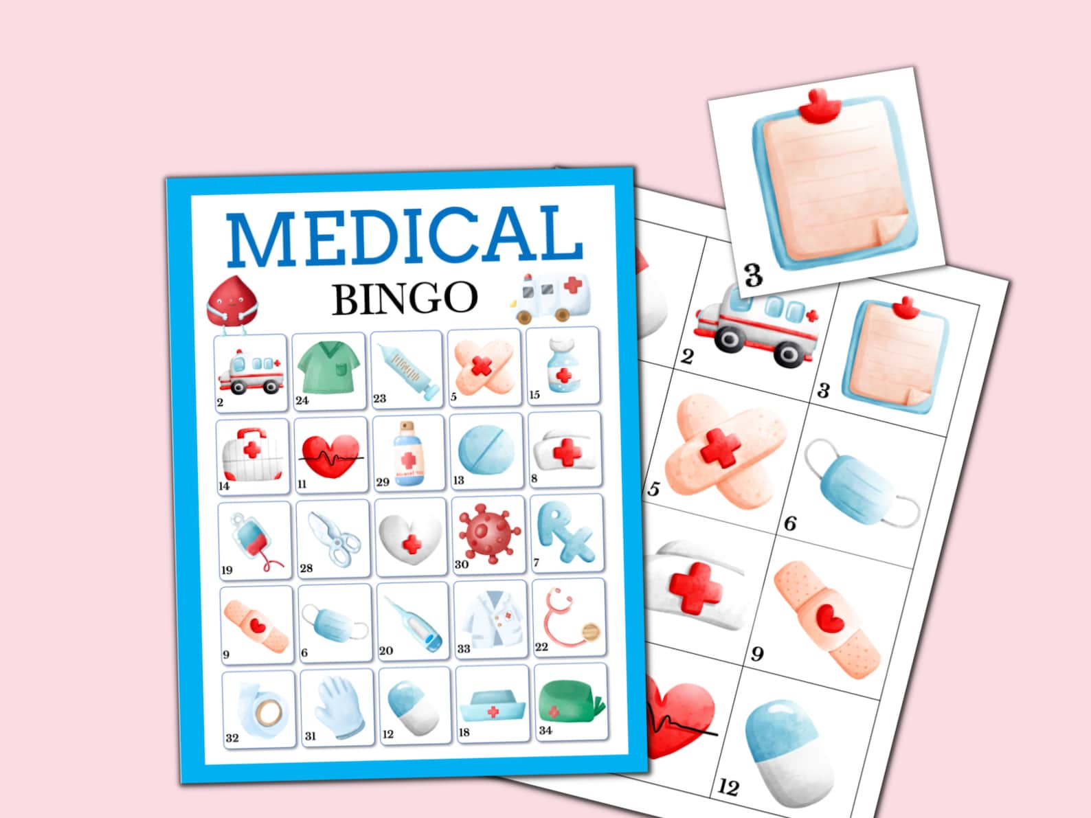 Printable Medical Bingo Games Nurse Bingo Game, Nurse Appreciation Week ...