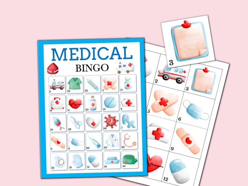Printable Medical Bingo Games - Nurse Bingo Game, Nurse Appreciation ...
