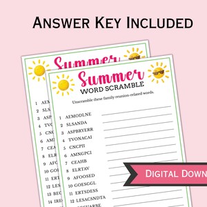 27 Summer Party Games Bundle - Printable Beach, Pool Party Games and ...