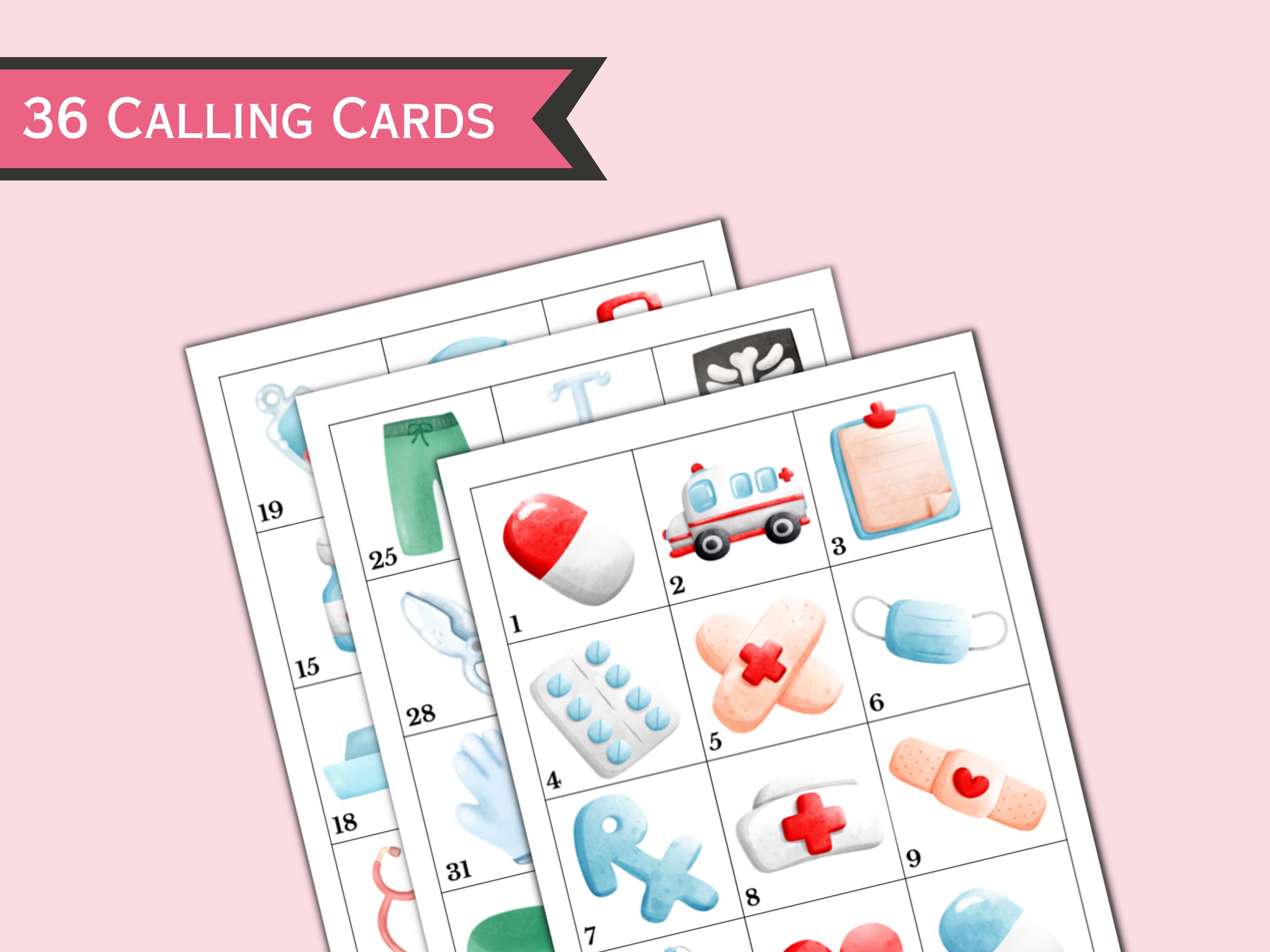 Printable Medical Bingo Games - Nurse Bingo Game, Nurse Appreciation ...