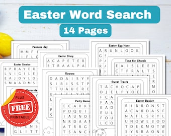 Easter Word Search Game, Printable Easter Party Game, Classroom ...