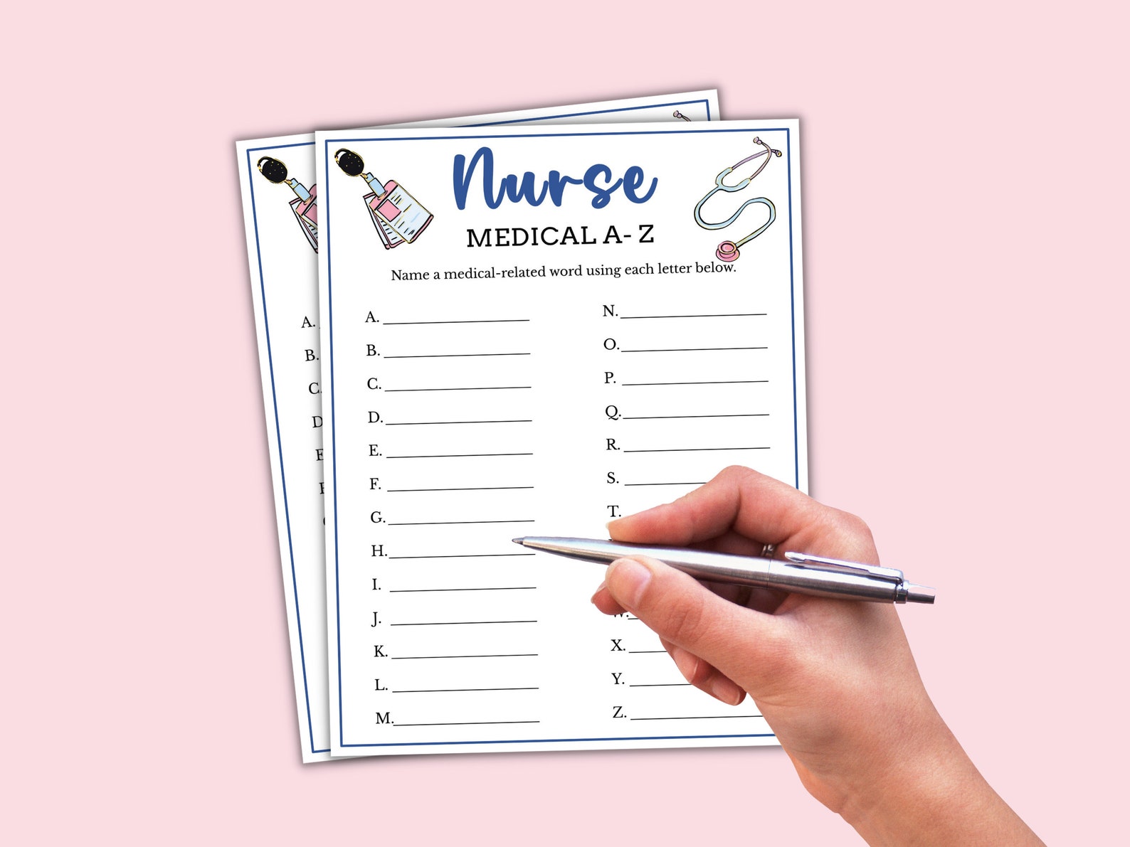 6 Printable Nurse Graduation Game Bundle - Nursing School Graduation ...