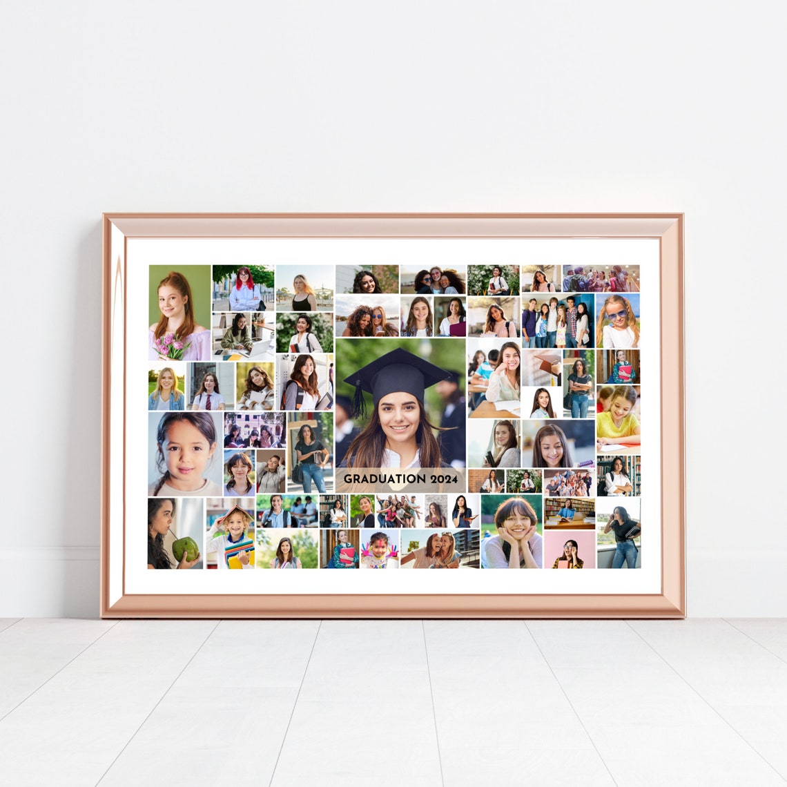 Graduation Photo Collage Template Photo Gift Collage Editable Template ...
