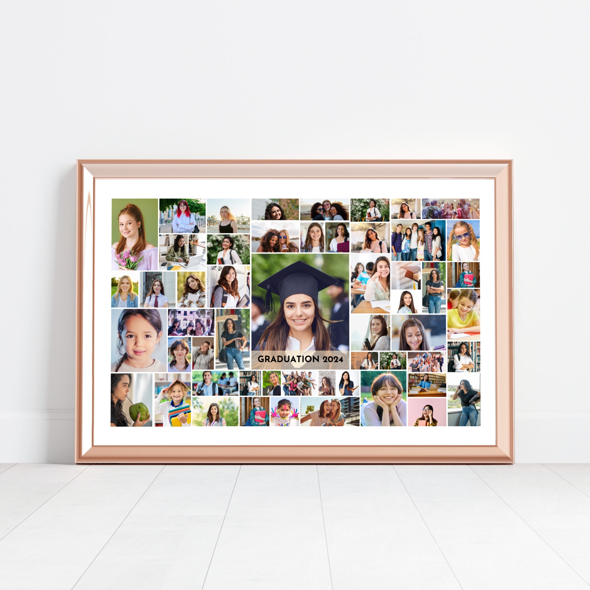 Graduation Photo Collage Template Photo Gift Collage Editable Template ...