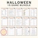 15 Halloween Party Game Bundle Printable for Kids and Adults ...