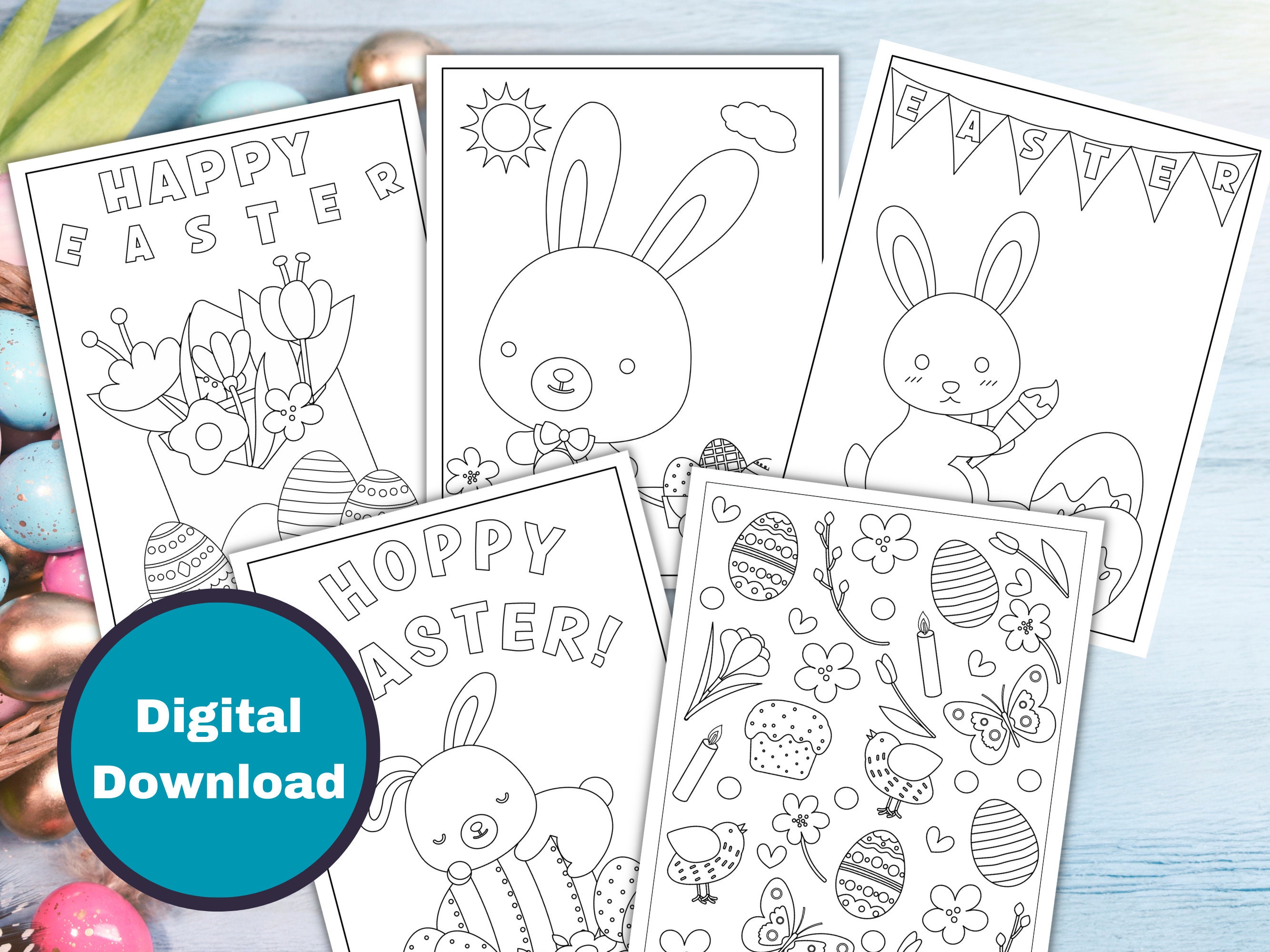 Easter Coloring Pages for Kids Printable Coloring Sheets for Easter ...