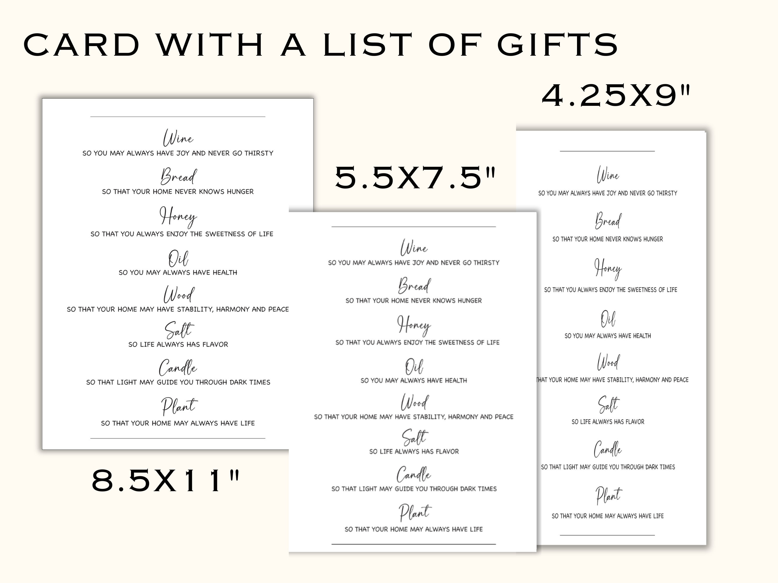 Printable New Home Tags and Cards - Traditional Housewarming Gift ...