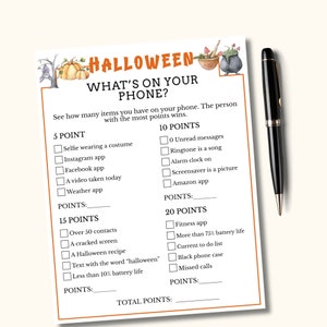15 Halloween Party Game Bundle Printable for Kids and Adults ...