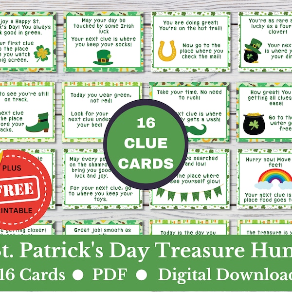 St Patricks Day Scavenger Hunt - Etsy
