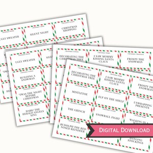 Christmas Charades - 120 Printable Christmas Charades Cards - Christmas ...