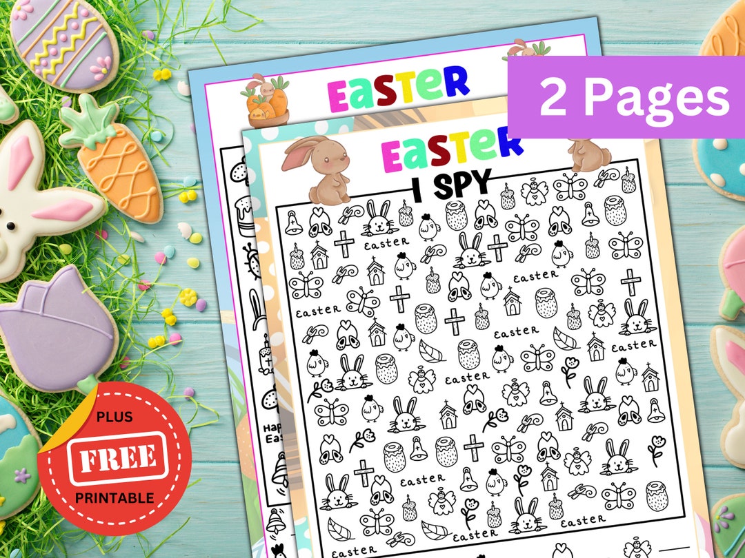 Easter I Spy - Printable Easter Games and Activity for Kids and Adults ...